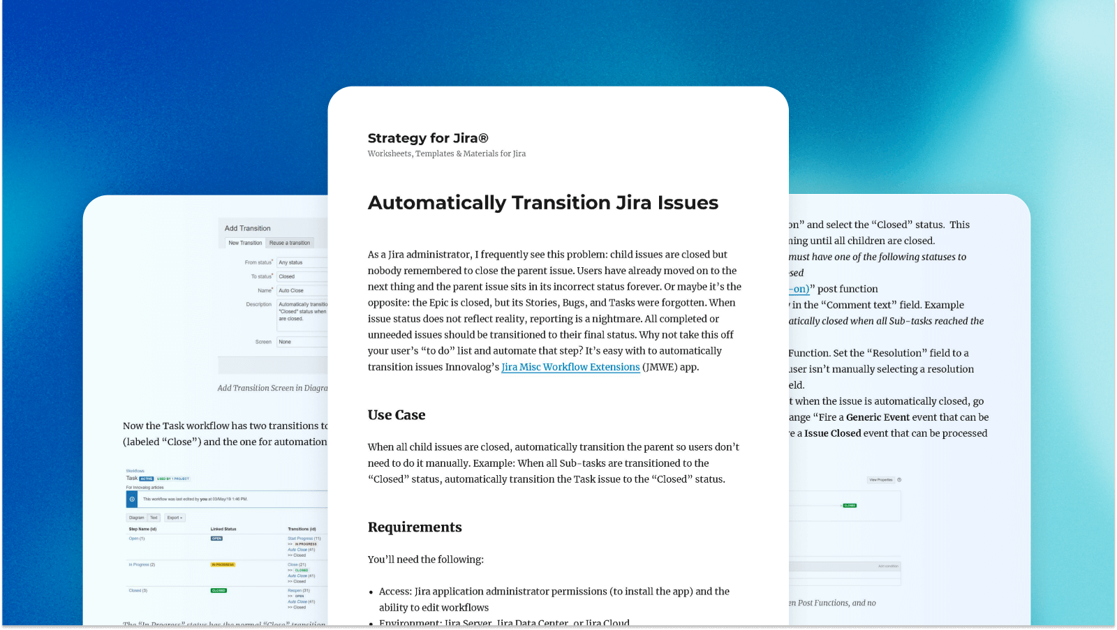 How to automatically transition Jira Issues | Appfire